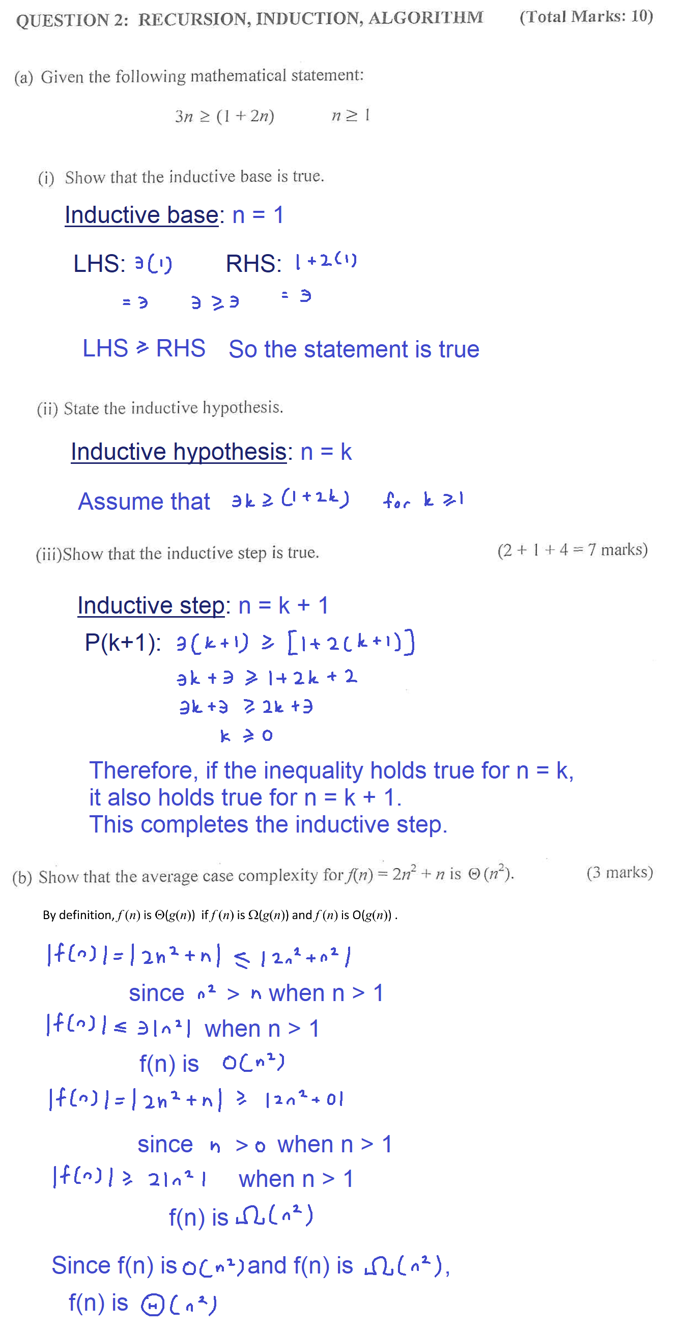 Exam questions - TMA 1201